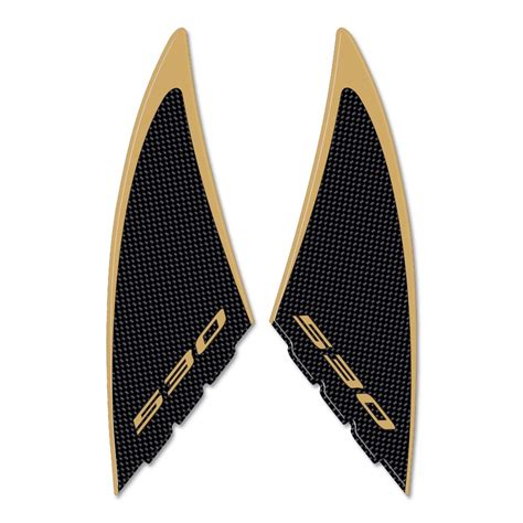 2 Pegatinas De Gel 3d Compatible Para Scooter Yamaha Tmax 530 Carbono Ergal