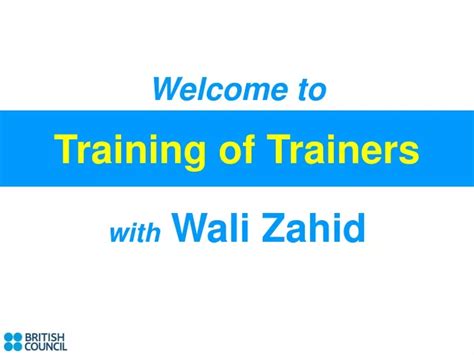 Ppt Training Of Trainers Powerpoint Presentation Free Download Id 9695990