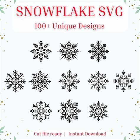 Snowflake Svg Etsy