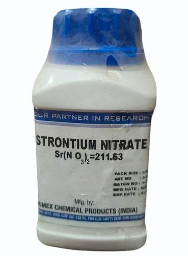 Strontium Nitrate Powder 500gm Bottle At ₹ 640kg In Hapur Id