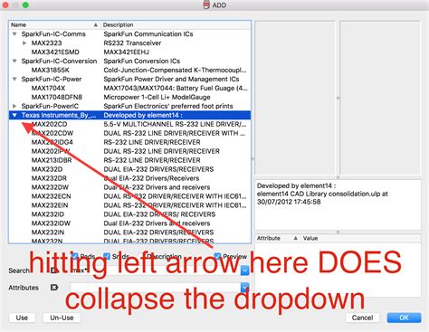 Suggestion Make Left Arrow In Add Collapse Dropdown Even If Not At