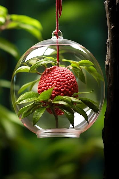 Premium Ai Image Glass Box Fruits A Visual Feast Of Yummy Delights