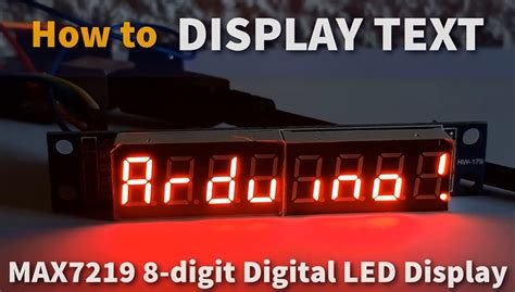 Arduino Display Text On Max7219 8 Digit Led Display Visuino Visual