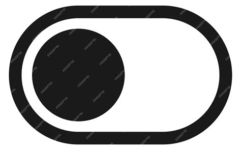 Premium Vector Simple Black Switch Toggle Button Ui Element