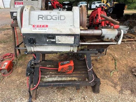 Ridgid 1224 Pipe Threading Machine Nutt Auction