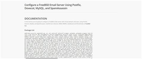 Configure A Freebsd Email Server Using Postfix Dovecot Mysql Davical