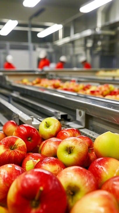 Free Apple Processing Line Photo Apples Conveyor Processing