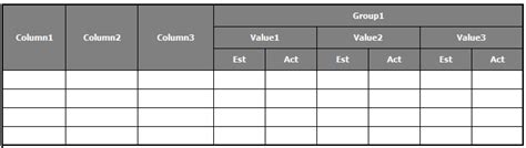 multiple rows and columns with multiple headers microsoft fabric