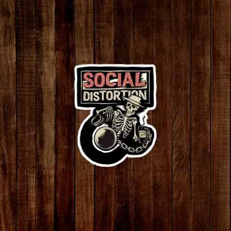 Social Distortion Skeleton Drinking Cocktail Punk Rock Band