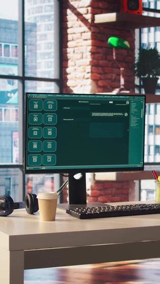 Ai Llm Chatbot Software Interface On Pc In Home Office Showing Virtual Assistant Answering User