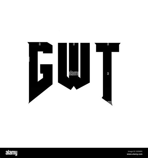 Gwt Letter Logo Design For Technology Company Gwt Logo Design Black
