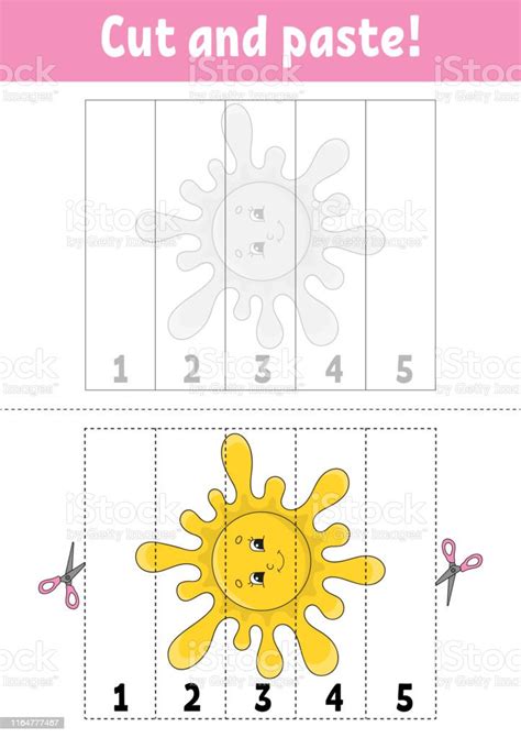 학습 번호 잘라내기 및 재생합니다 교육 개발 워크 시트 아이들을위한 게임 활동 페이지 아이들을위한 퍼즐 유치원 수수께끼 플랫