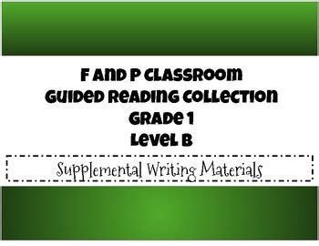 F P Guided Reading Grade Level B Writing By Project Based Living