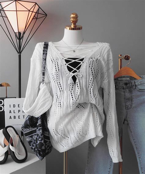 3일특가 앞뒤착용가능ᰔ여름니트 엑스끈 아일렛 시스루그물니트비치룩 바캉스 살안타템 보헤미안엑스끈펀칭니트 에이블리