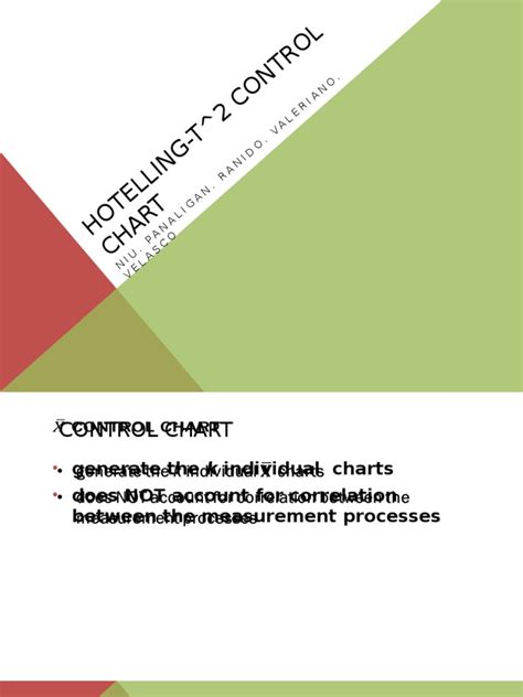Hotelling T 2 Control Chart Pdf Statistics Scientific Method