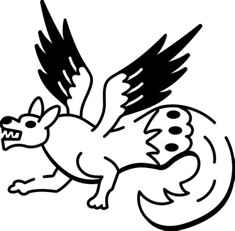 A Sketchy Style Icon Showing A Simurgh 70512119 Vector Art At Vecteezy