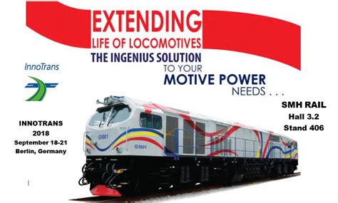 Come And Connect With Smh Rail Sdn Bhd At Innotrans 2018 The Most