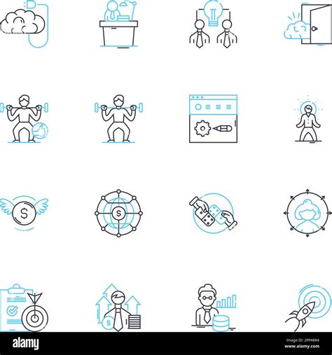 Multinational Affairs Linear Icons Set Globalization Diplomacy Cooperation Integration