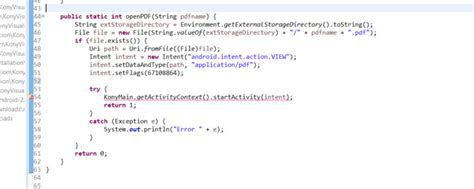 Getting Error The Method Startactivityintent Is Undefined For The