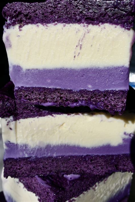 Chewy Ube Cookie Ice Cream Sandwich Highkeitasty