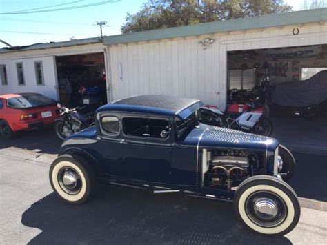 1931 Ford Model A Coupe Traditional Hot Rod Chopped Classic Ford