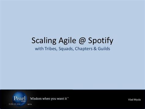 Scaling Agile At Spotify Representation Spotify Agile Scrum