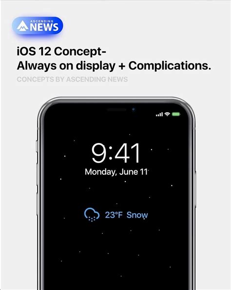 stunning ios 12 concept proposes guest mode always on display feature