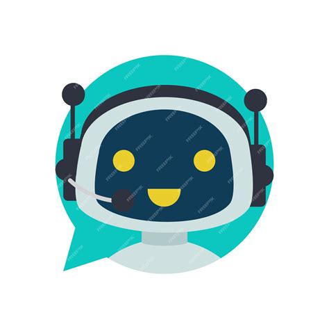 Premium Vector Robot Chat Bot Sign For Support Service