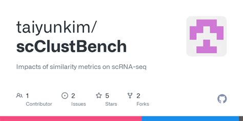 GitHub Taiyunkim ScClustBench Impacts Of Similarity Metrics On ScRNA Seq