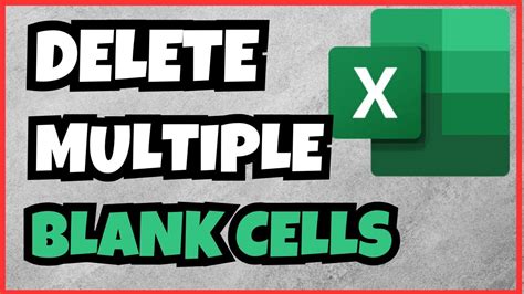 How To Delete Multiple Blank Cells At A Time In Ms Excel Full Guide