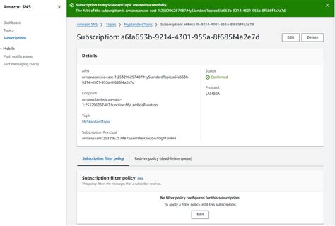 Guided Lab Creating An Amazon Sns Standard Topic Tutorials Dojo