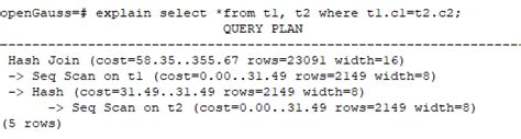 Sql Execution Plan Overview Opengauss Documentation