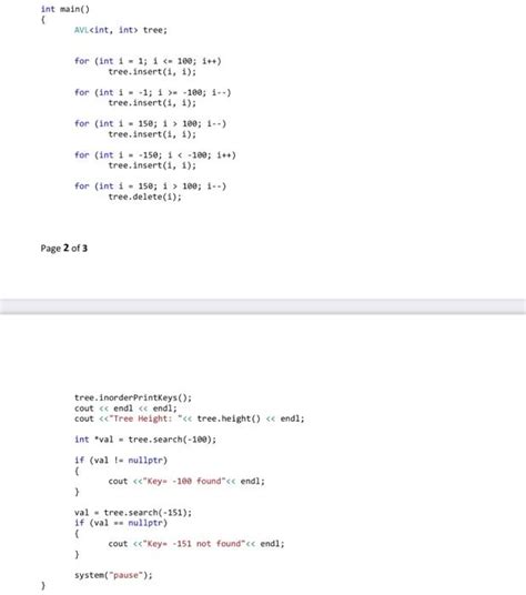 Implement The Following Methods For Avl Class A A
