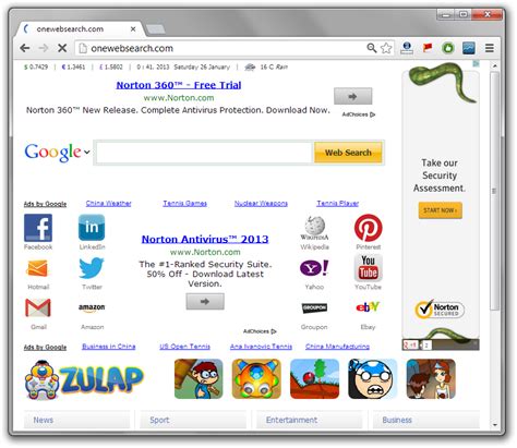 how to remove the onewebsearch virus stop redirection