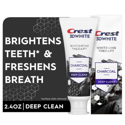 Crest 3d White Whitening Therapy Charcoal Deep Clean Mint Anti Cavity