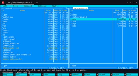midnight commander feature rich full screen text mode file manager