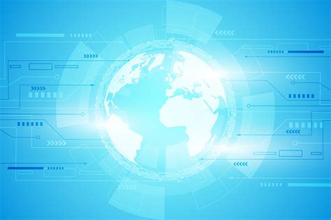 기술 개념입니다 인터넷 연결 추상적인 기술 그래픽 디자인 글로벌 네트워크 연결의 개념입니다 벡터 일러스트 레이 션 3차원 형태에 대한 스톡 벡터 아트 및 기타 이미지