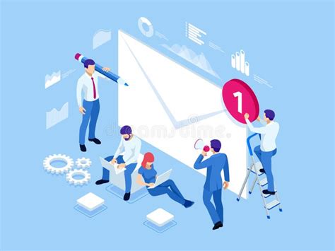 Isometric Electronic Signature Concept Electronic Document Digital