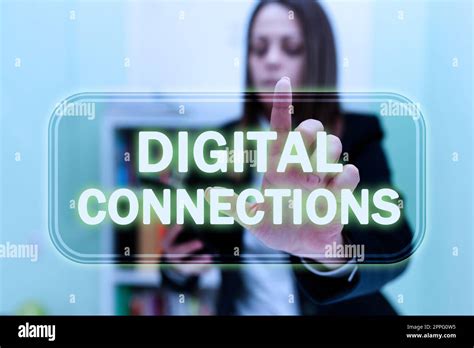 Text Caption Presenting Digital Connections Business Approach Virtual Network Linking User To