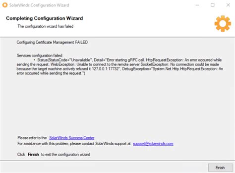 Configuration Wizard Fails With Azure Database Dbdue To Error Starting Grpc Call Being