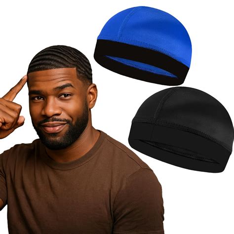 3pcs Silky Durag Pack For Men Waves Satin Doo Rag For 360 540 725