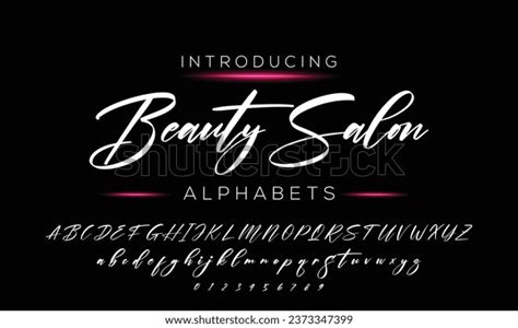 Hand Drawn Typeface Handwritten Script Alphabet Stock Vector Royalty Free 2373347399
