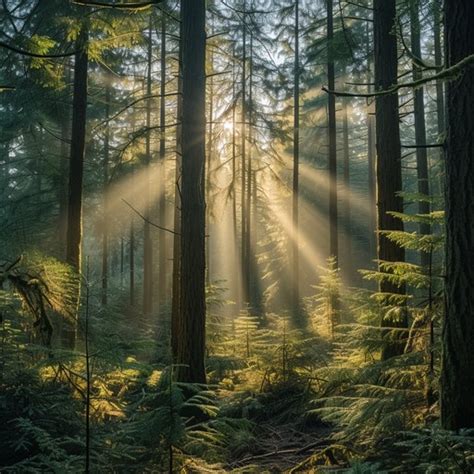 Free Forest Sunbeams Glowing Image Download At Stockcake