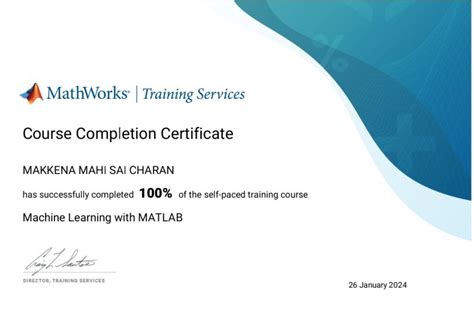 mahi sai charan on linkedin matlab coursecompletion