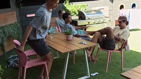 Auscaps Sid Pattni Mitchell Spencer Marley Biyendolo And Daniel Hayes Shirtless In Big