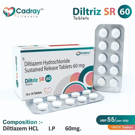 Diltiazem 60mg Sr Tablet At ₹ 550 Box Diltiazem Tablet In Panchkula Id 2857505744288