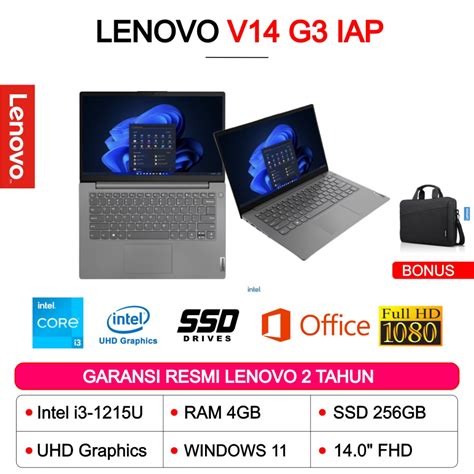 Jual Laptop Lenovo V G Iap Intel I U Ram Gb Ssd Nvme Layar Fhd Shopee Indonesia