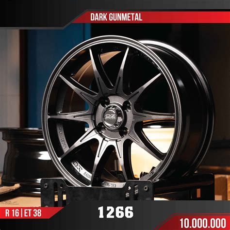 Mâm Vf3 1266 Dark Gunmetal 16 Inch Et38