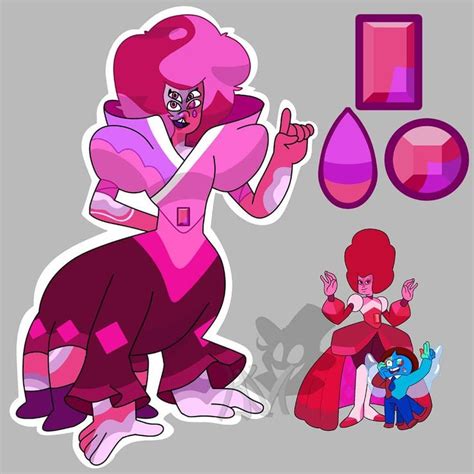 An Image Of A Cartoon Character With Pink Hair And Purple Skin Sitting On The Ground