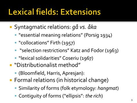 ppt semantics and lexicology svem21 3 structuralist semantics